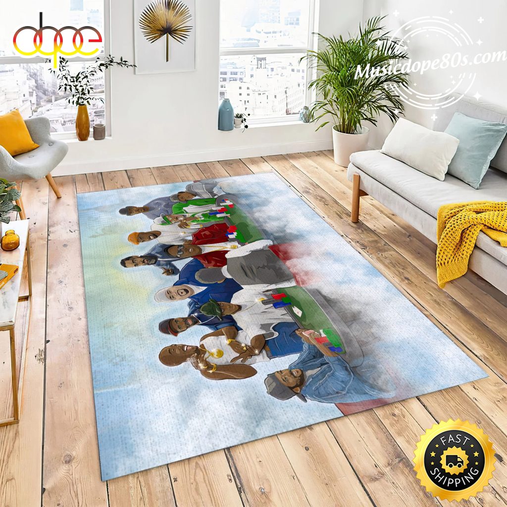 Old Gangsta Rap & Hip Hop Legends Rug - Musicdope80s.com