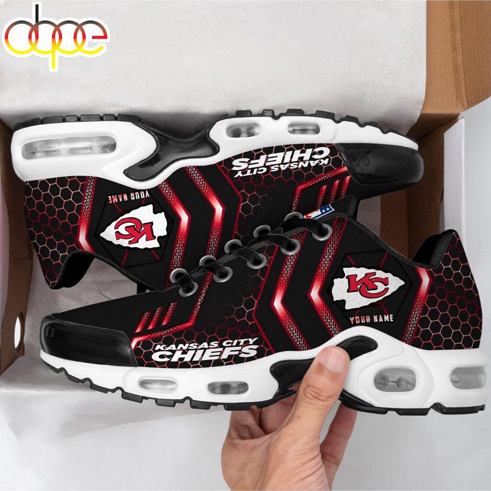 Custom Name Kansas City Chiefs NFL Air Max Plus Shoes For Fans