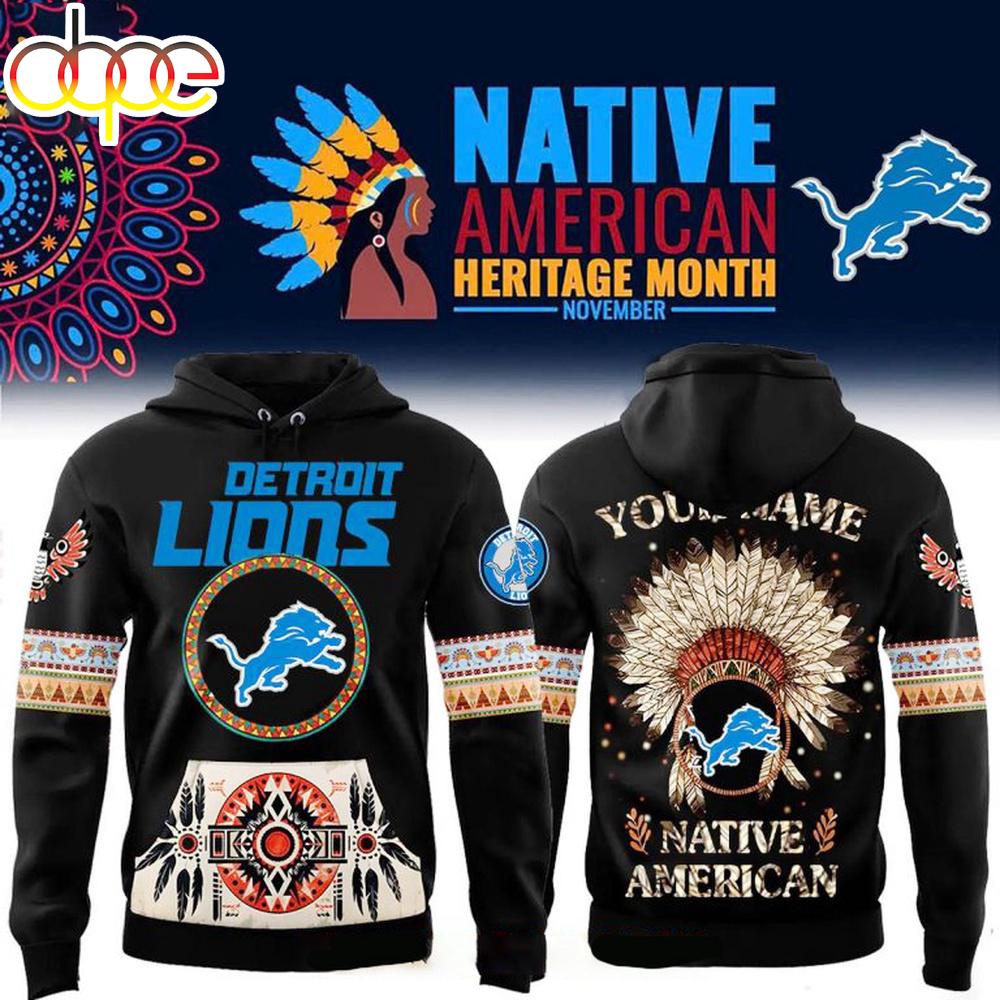 Detroit Lions Native American Heritage Month 2025 3D Shirt For Fans