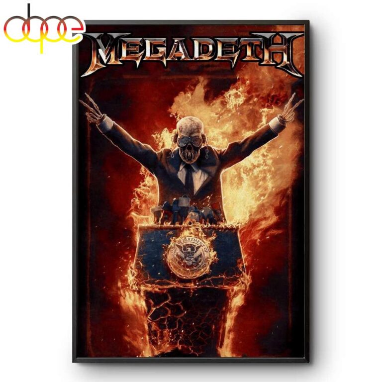 Megadeth World Tour 2026 Music Poster Canvas